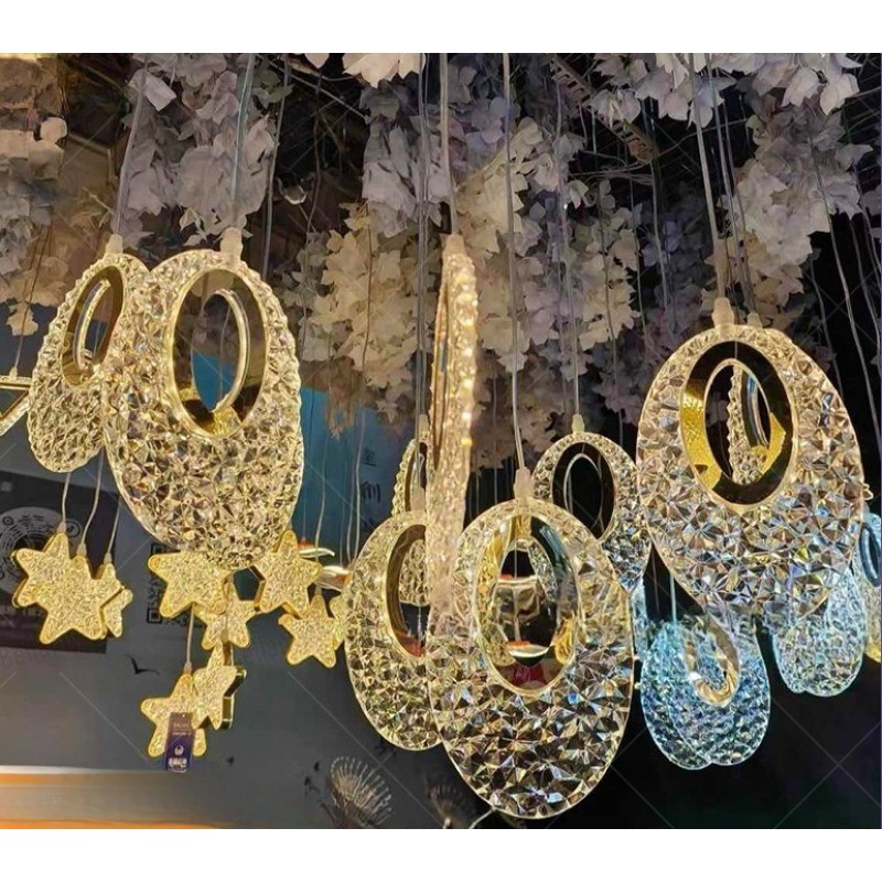 New Wedding Props Shell Heart Moon Hanging String Wedding Ceiling ...