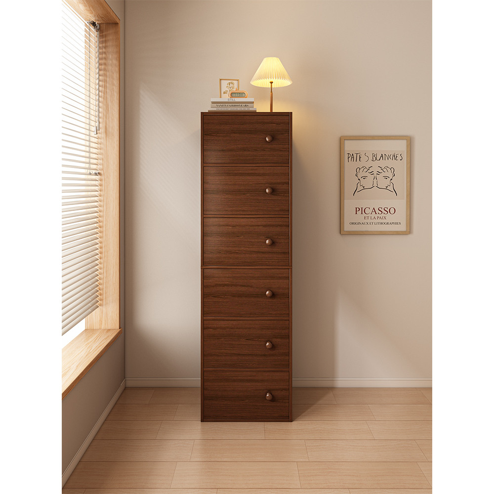 Solid Wood Core Five-Drawer Cabinet Bedroom Storage Cabinet Household ...