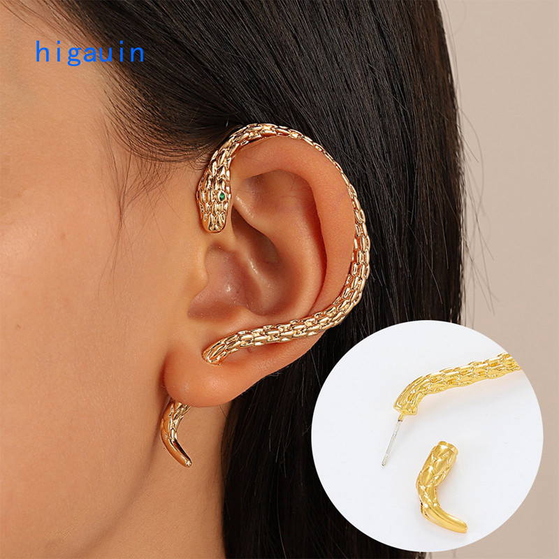 Wrap-around ear-hook snake-shaped earrings | Shopee Philippines