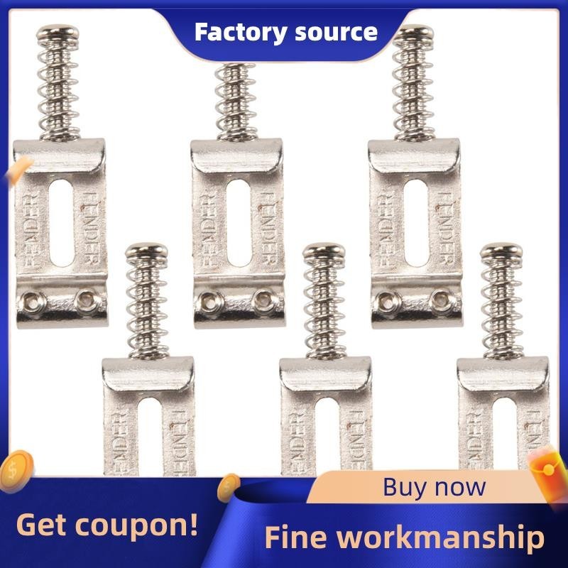 6 Roller Bridge Pull String Code Electric Guitar Saddle for STRATOCASTER Telecaster Electric ...
