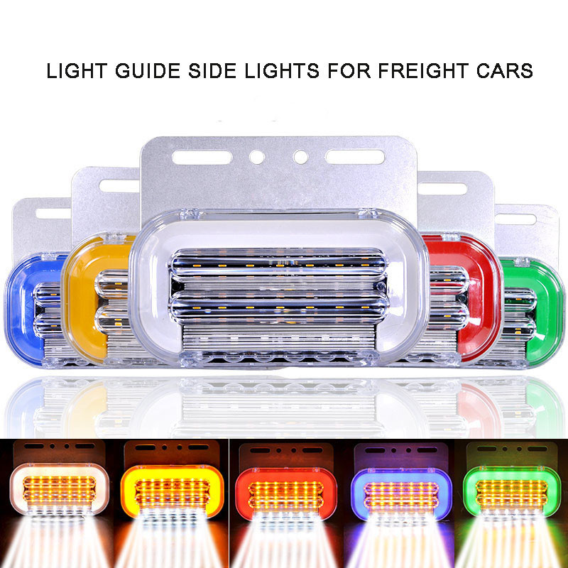 Truck LED Side Lamp LED 24V Double Colorful Side Light Marker | Shopee ...