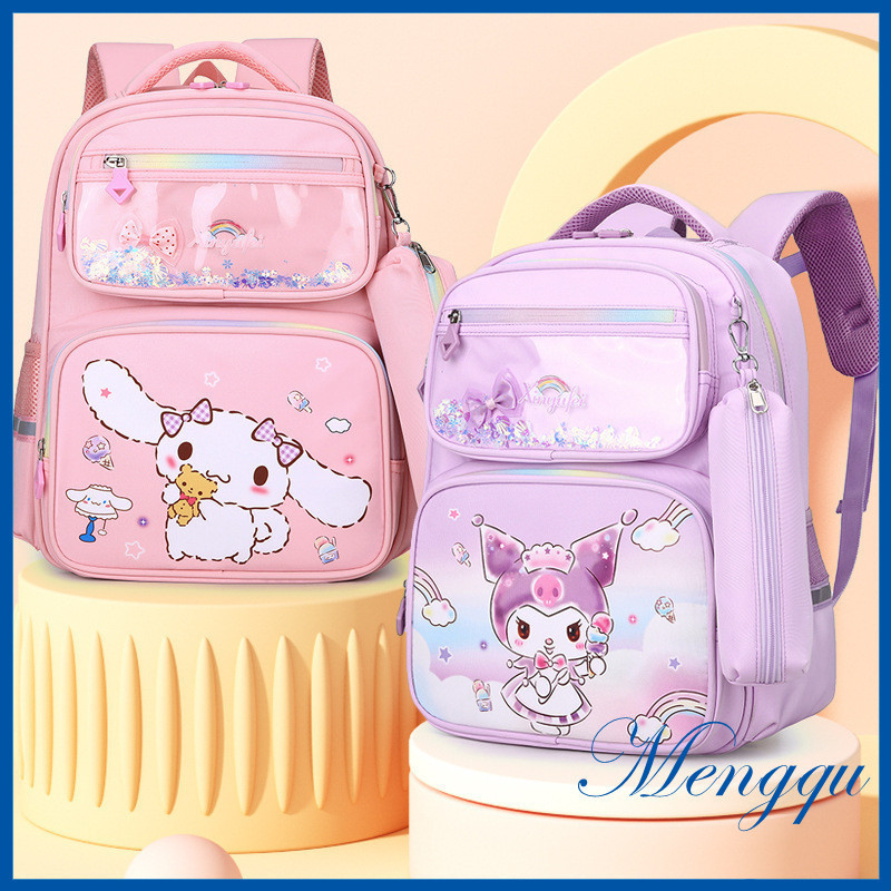 Cute Sanrio School Backpack Featuring Kuromi Cinnamoroll Design for ...