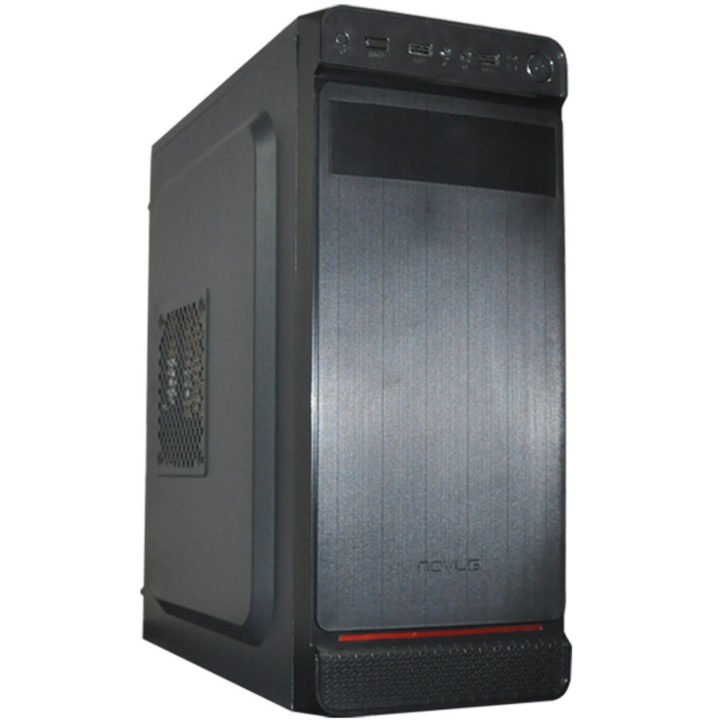 ♞NOVUS Vertex PC Case Black Computer Case Desktop Gaming Case Mid Tower ...