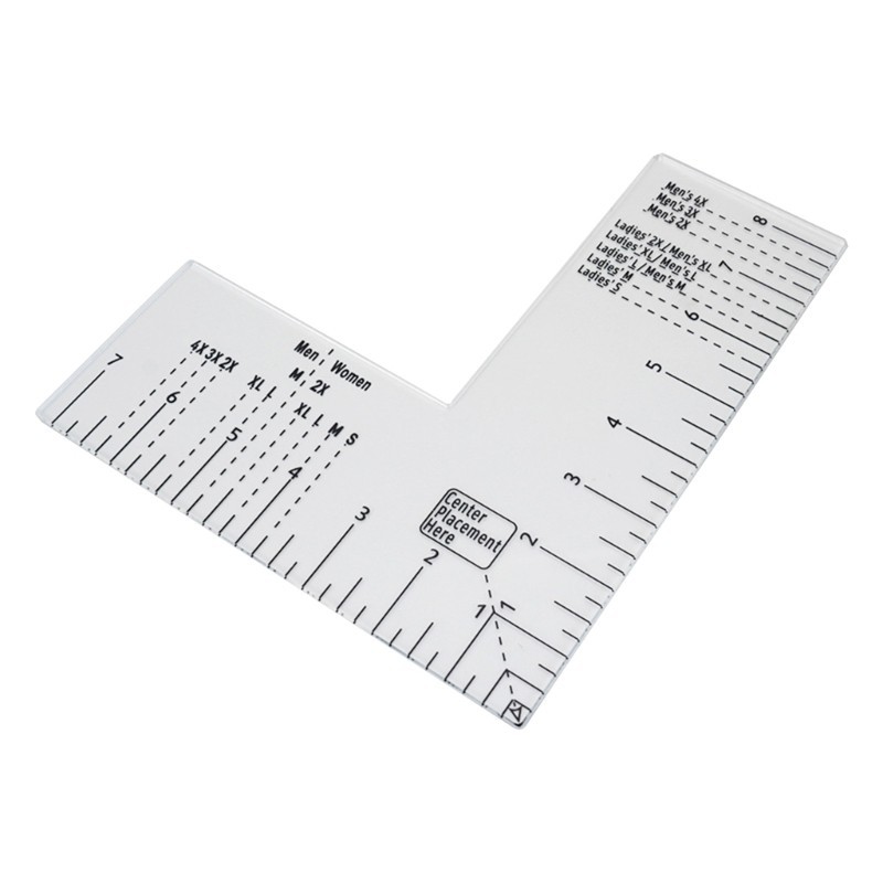 PCF* Left Chest Placement Tool Tshirt Ruler Guide T Shirt Ruler for ...