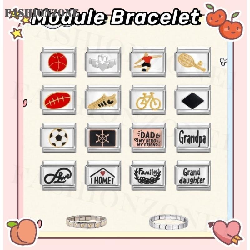 Italian Charm Links For Bracelets DIY Fashion Jewelry Accessories Retro ...