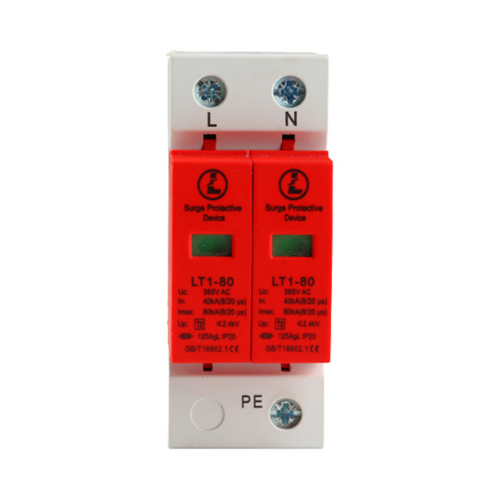 [stylishlife] 2P 20-80KA 385V Surge Protector Arrester Device Home ...