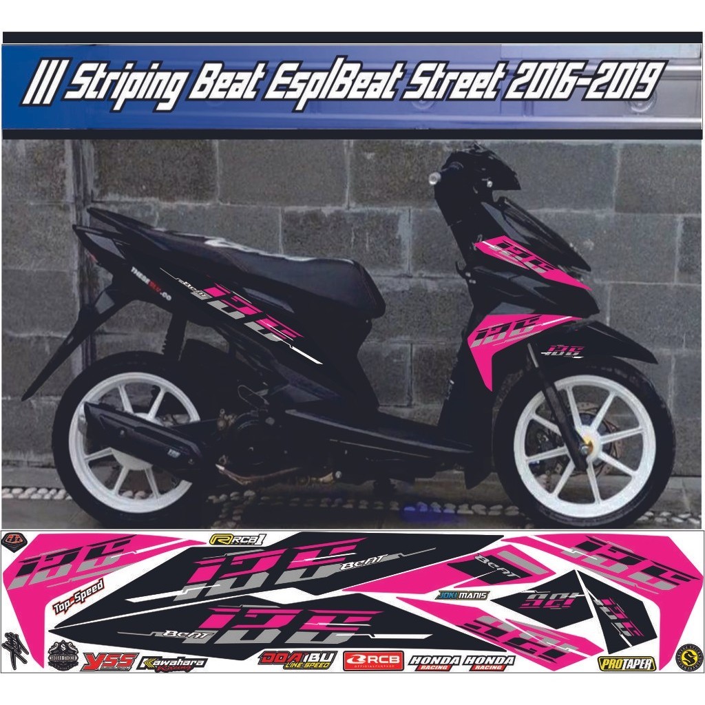 Variations Of Stickers STICKER Stickers For Motorcycle BEAT ESP 2016 ...