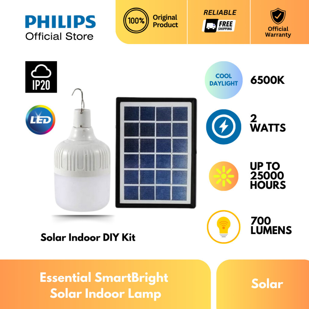 Philips Essential SmartBright Solar LED Indoor Suspended 700 Lumens; 6 ...