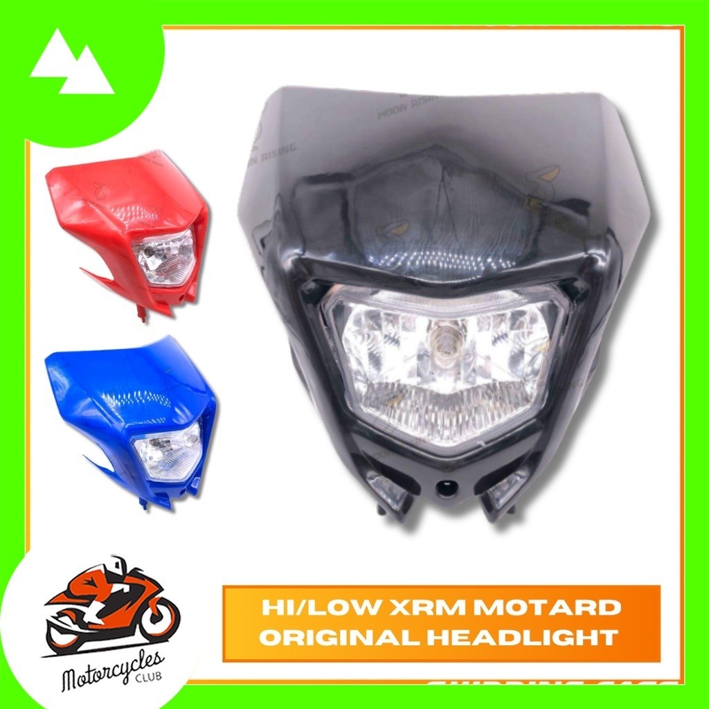 HI/LOW XRM MOTARD ORIGINAL HEADLIGHT MOTORCYCLE BRAND NEW [HURRICANE ...