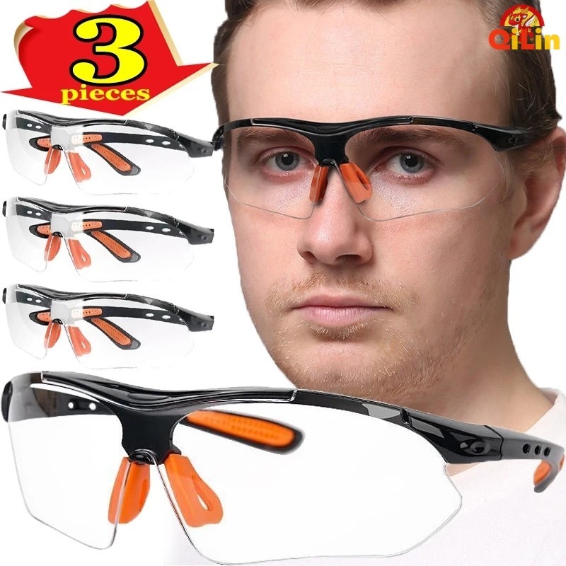 Windproof Safety Riding Goggles - Work Laboratory Safety Goggle Glasses ...