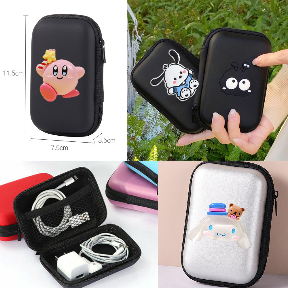 Cute Cartoon Earphone USB Cable Organizer Portable Pressure-resistant ...