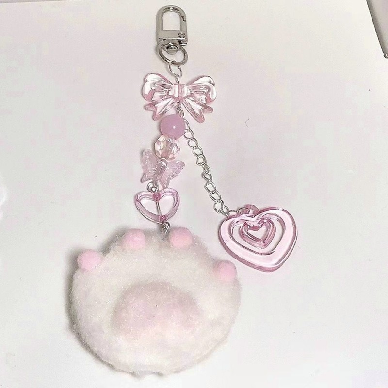 Cartoon Cat Scratch Keychain Bag Key Chain Doll Key Pendant | Shopee ...