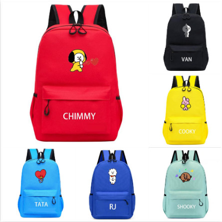 KPOP BT21 Backpack School Bag Bookbag Student Travel Shoulder Bags ...