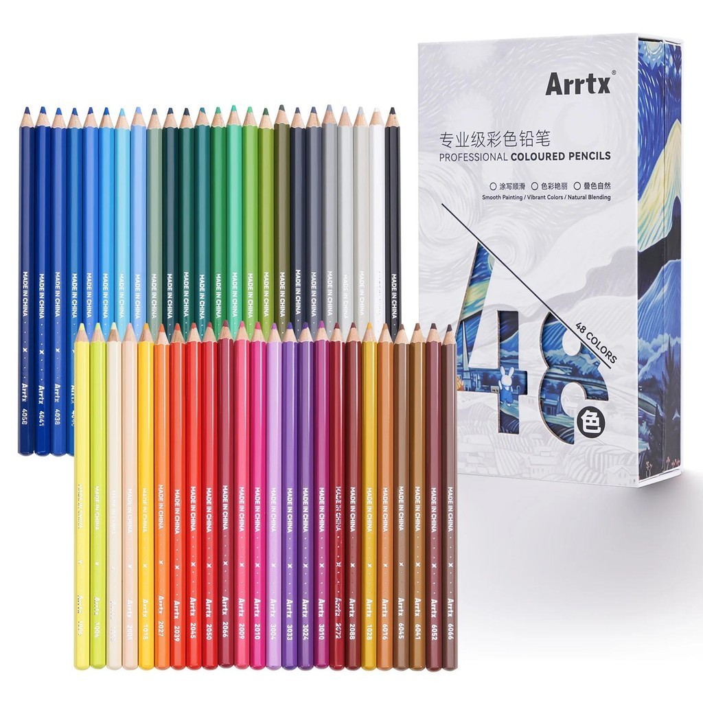 Arrtx Colored Pencils Soft Core Leads Rich Pigments Drawing Pencils for ...