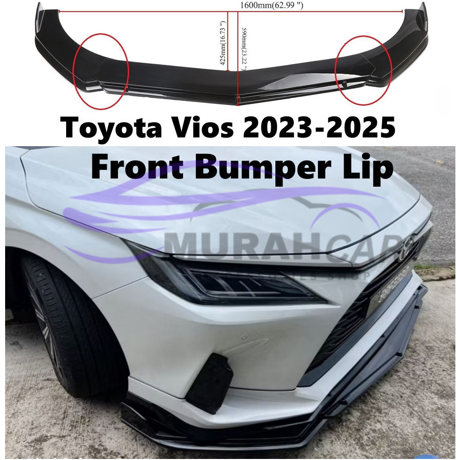 Toyota Vios 2023-2025 Front Bumper Diffuser Lip Wrap Angle Splitters ...