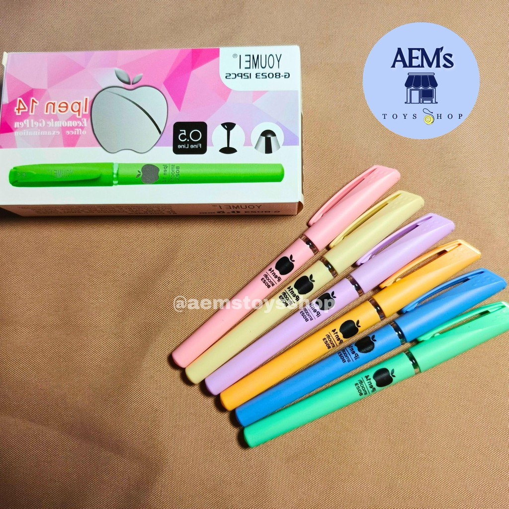 iPen 14 Economic Gel Pen/Ballpen - 1 box x 12 pcs (Youmei G-8023) Light ...