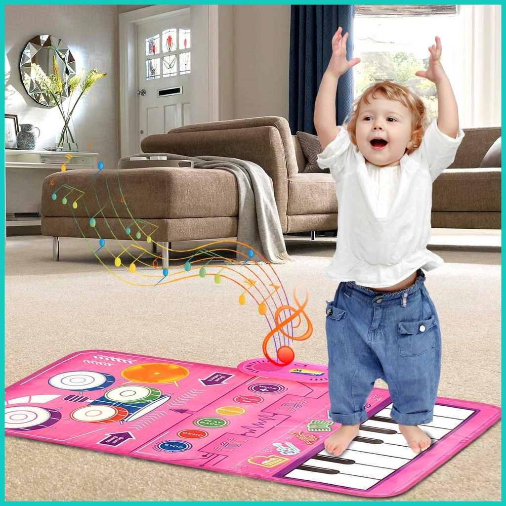 Piano Play Mat for Baby Touch Play Toy Funny Foot Piano Drum Set ...