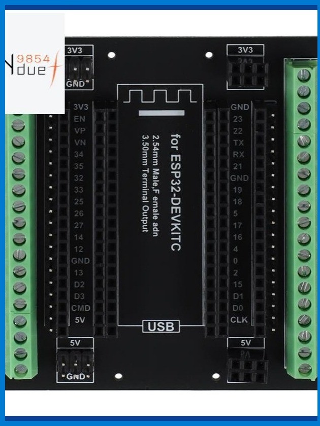 Esp32 Expanding Board Breakout Board For Esp Wroom 32 Esp32 Devkitc Gpio 1 Into 3 38pins Esp32