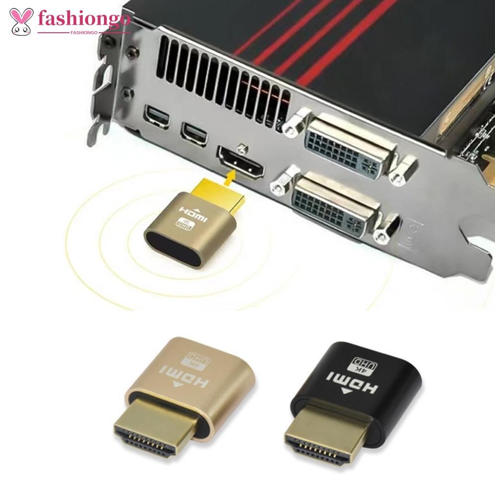 FASHIONGO HDMI Virtual Display Adapter HDMI-compatible 1.4 DDC EDID ...