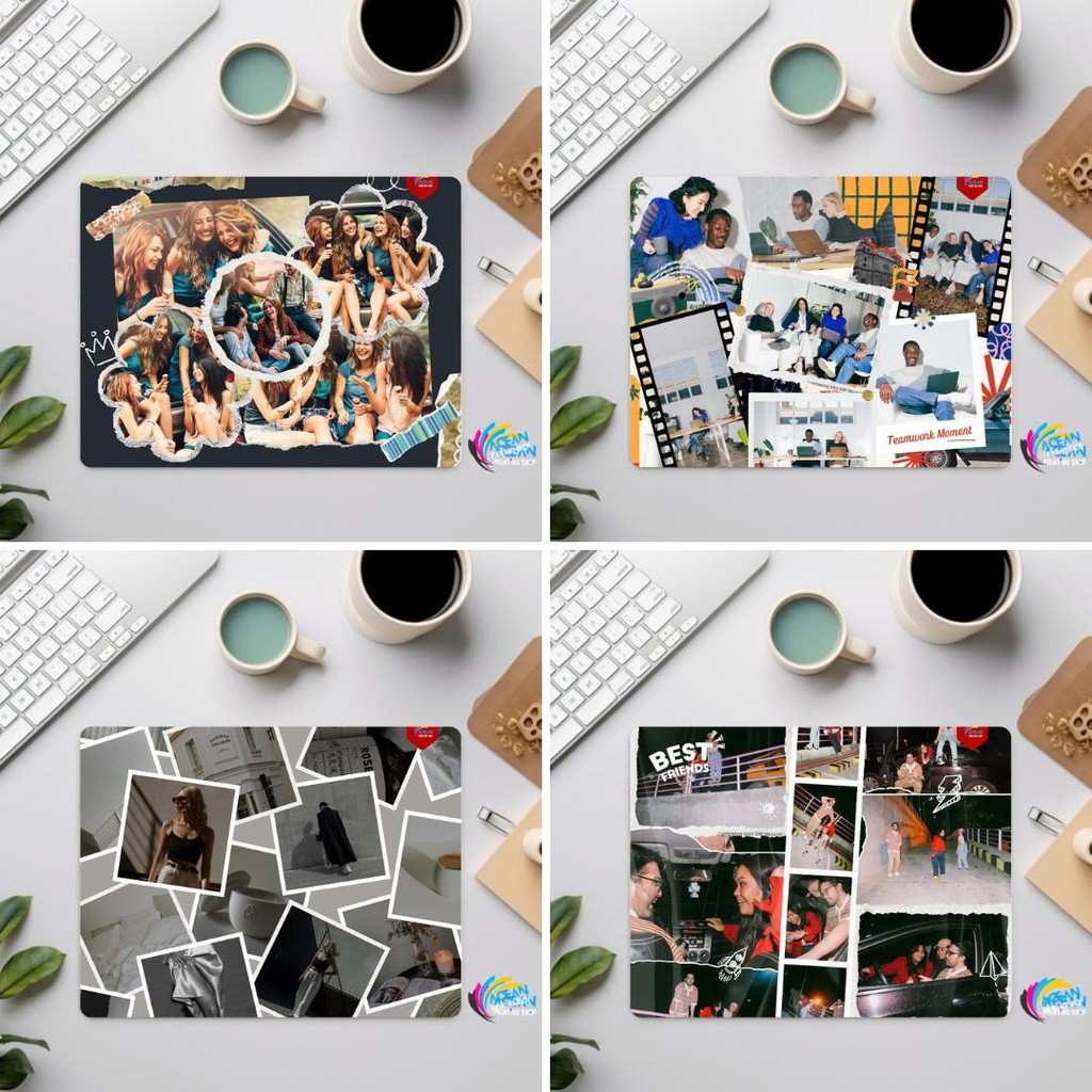 Insert Images - Photo Collage Sublimation printed Mouse pad - Square ...