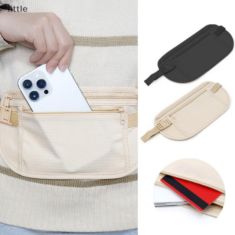 phlittle Waist Bag Invisible Travel Waist Packs Pouch For Passport ...