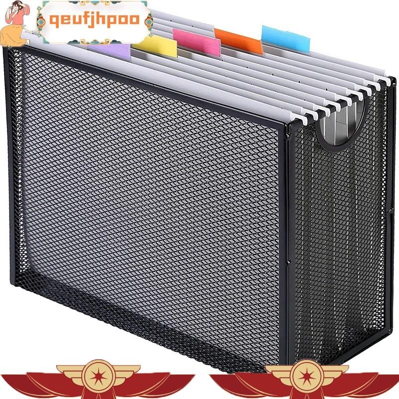 Hanging File Organizer Filing Box,Metal Mesh File Crate Desk Organizer ...