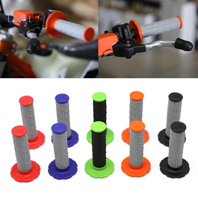 LIDU1 Dirt Bike Grip for Motorcycle ATV Rubber Handlebar Hand Lock-on ...