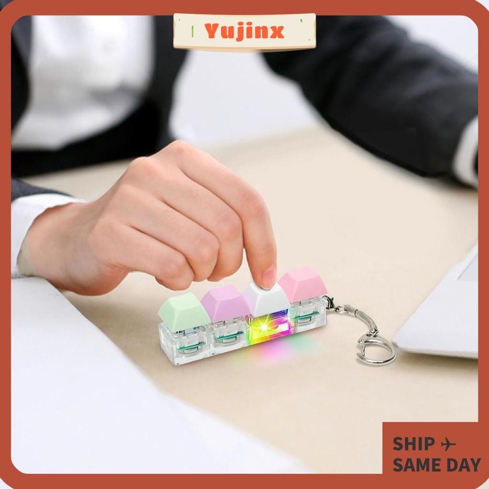 YUJINX Keyboard Clicker with LED Light, Anxiety Decompression with ...