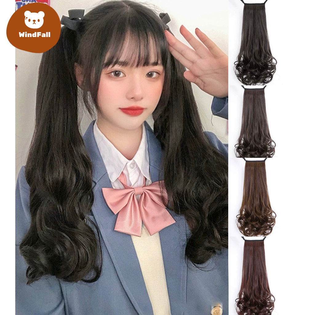 Ponytail Wigs Toupee Extensions Ponytail Short Curly Synthetic Material ...