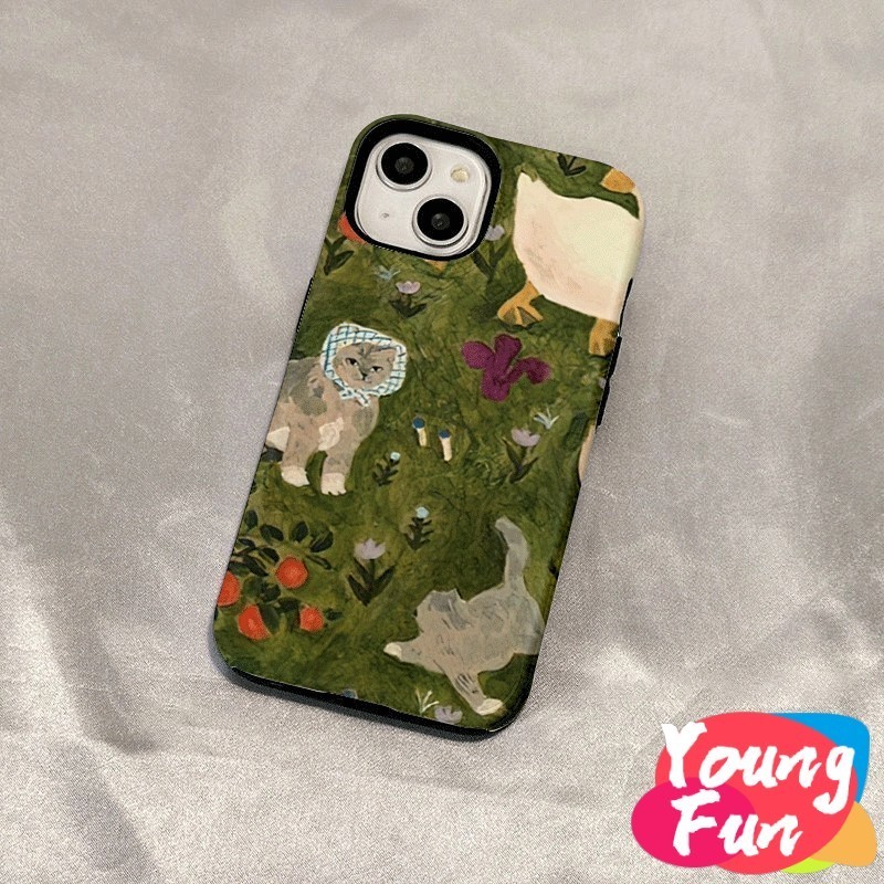 Oil Painting Cat Casing Realme C55 C35 C31 C3 C25 C21 C30 C20 C17 C15 ...