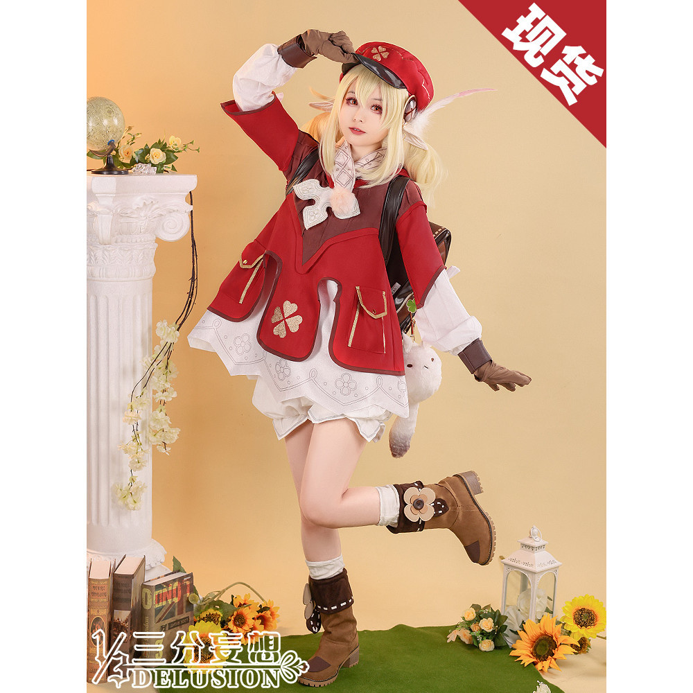 1/3delusion Genshin Impact Klee Cosplay Costume Loli Party Outfit ...