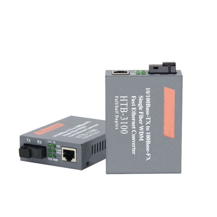 HTB-3100 Media Converter Netlink Fiber Transceiver Fiber Converter 20km ...