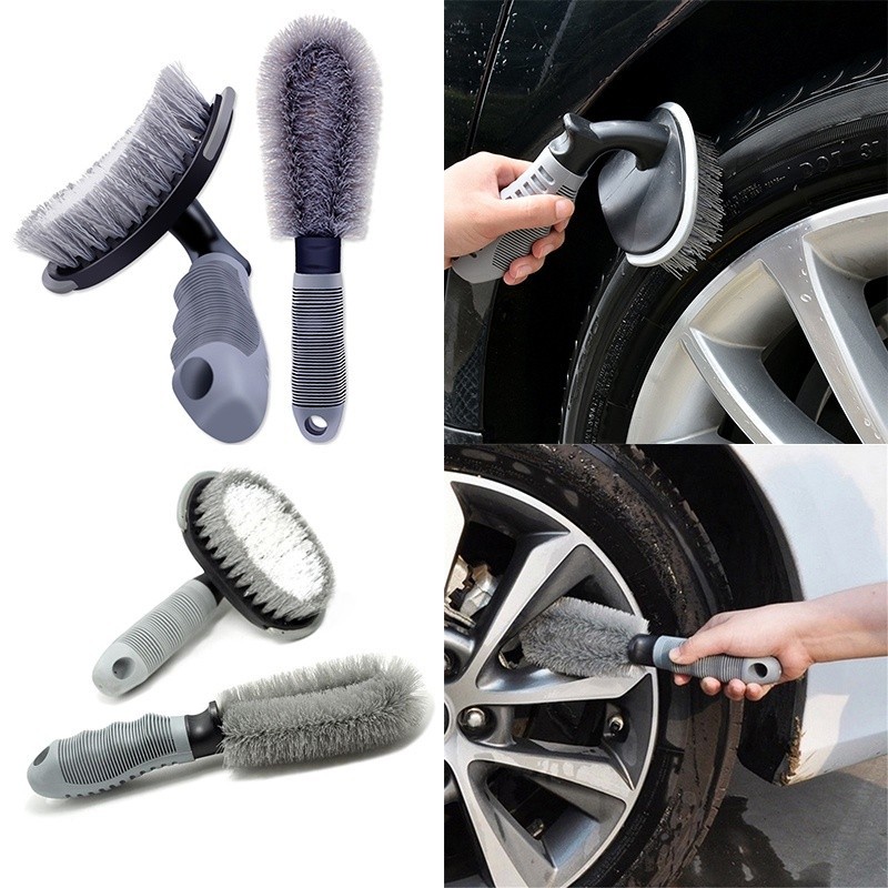 Car / Motorcycle Wheel Cleaning Brush Tool Tire Washing Clean To ...