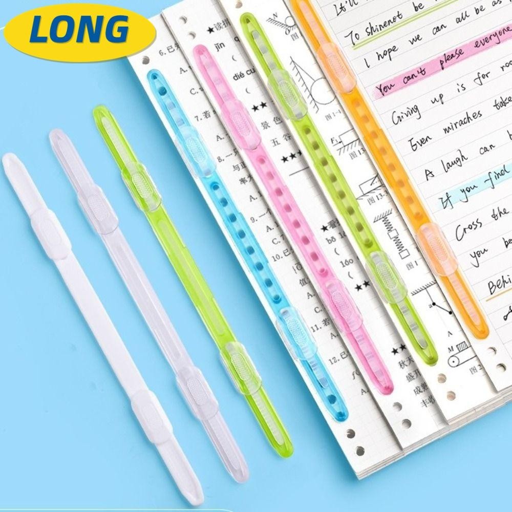 LONNGZHUAN 12pcs Binding Clips Strip, DIY Scrapbook Rainbow Colors ...