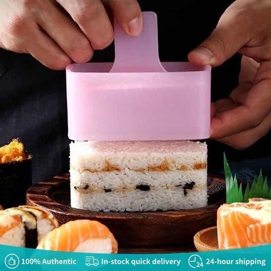 Rice Mould Musubi Molder Maker Rectangular Layer Mold Box Scoop Onigiri ...