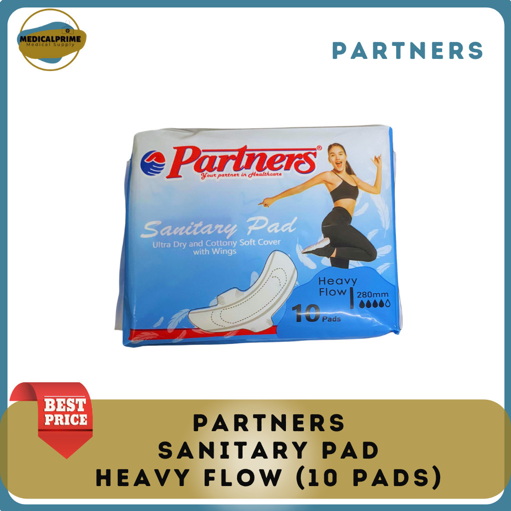 PARTNERS Sanitary Napkins Ultra Dry and Cottony Soft Cover with Wings ...