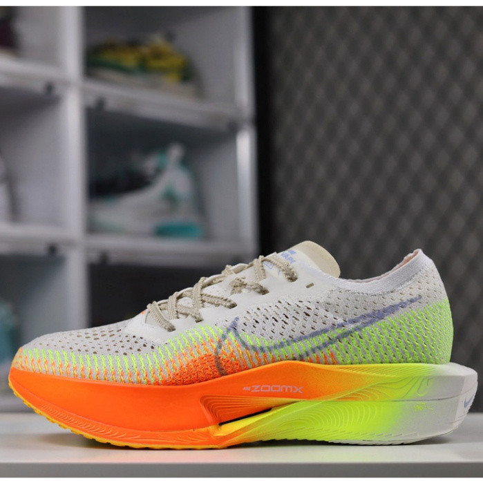 nk zoomx vaporfly next %3 "orange&green" professional running shoes ...
