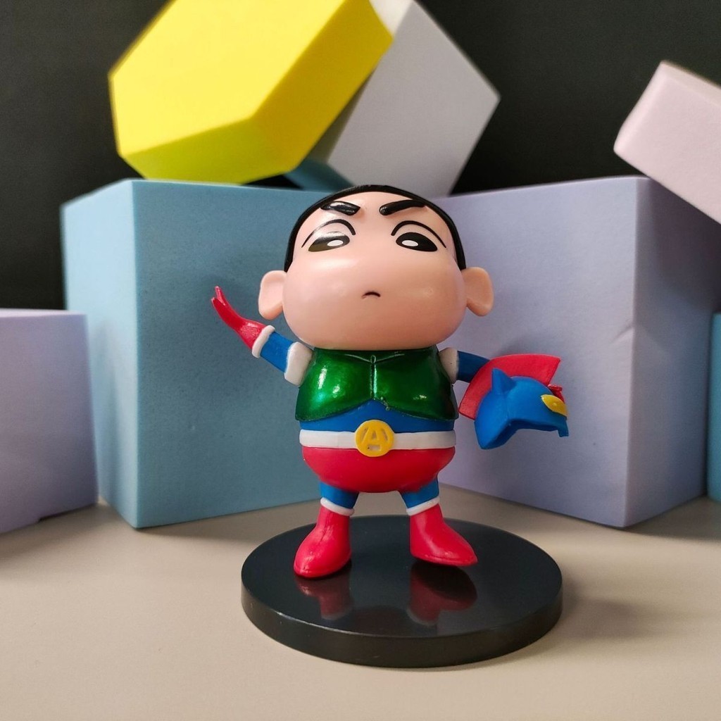 New Justice Superman Crayon Shin Chan Vs. Light Fart Monster Dynamic ...