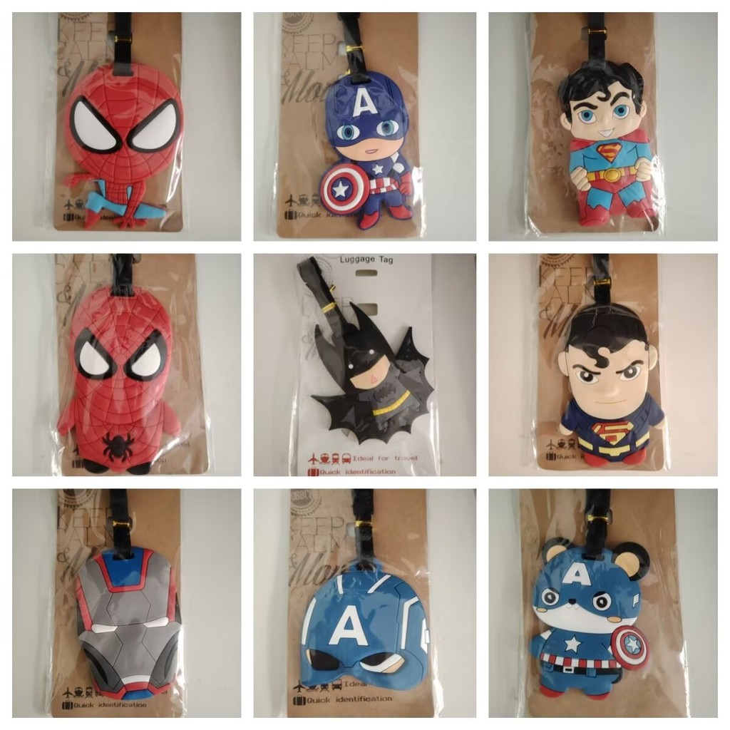 Travel Essential Pendant Spiderman Captain America Batman Superman Iron ...