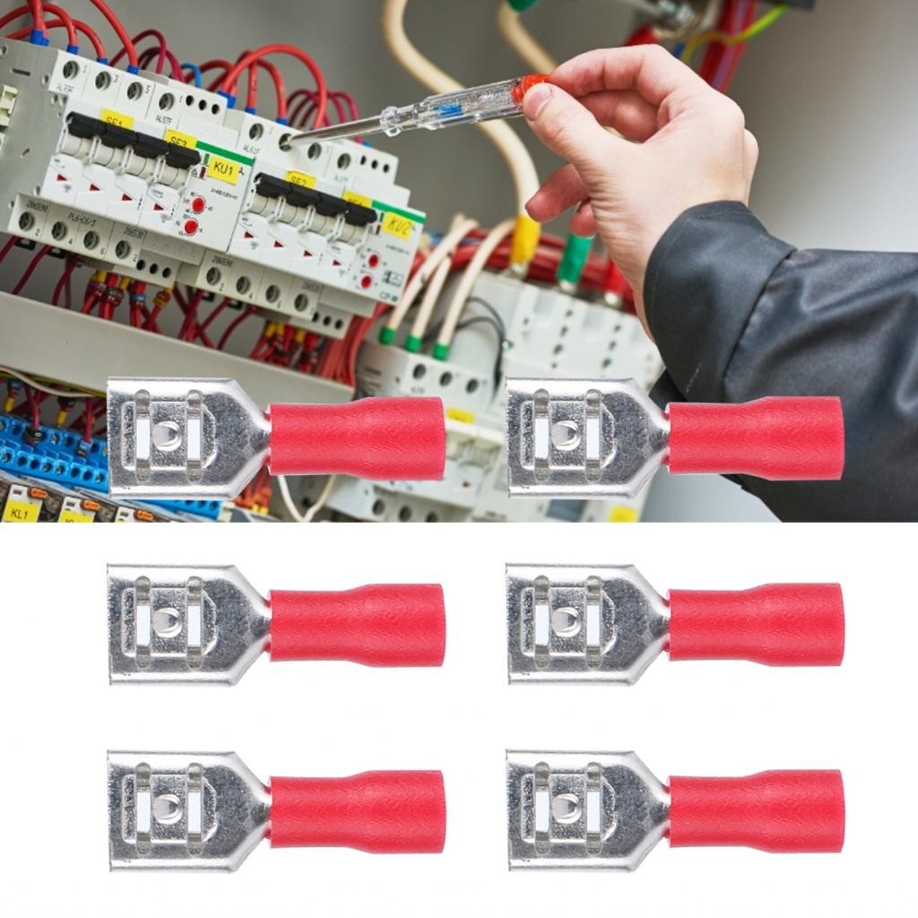 Superparis 0.5 to 1.5mm² Female Crimp Wire Connector Insulated Spade ...