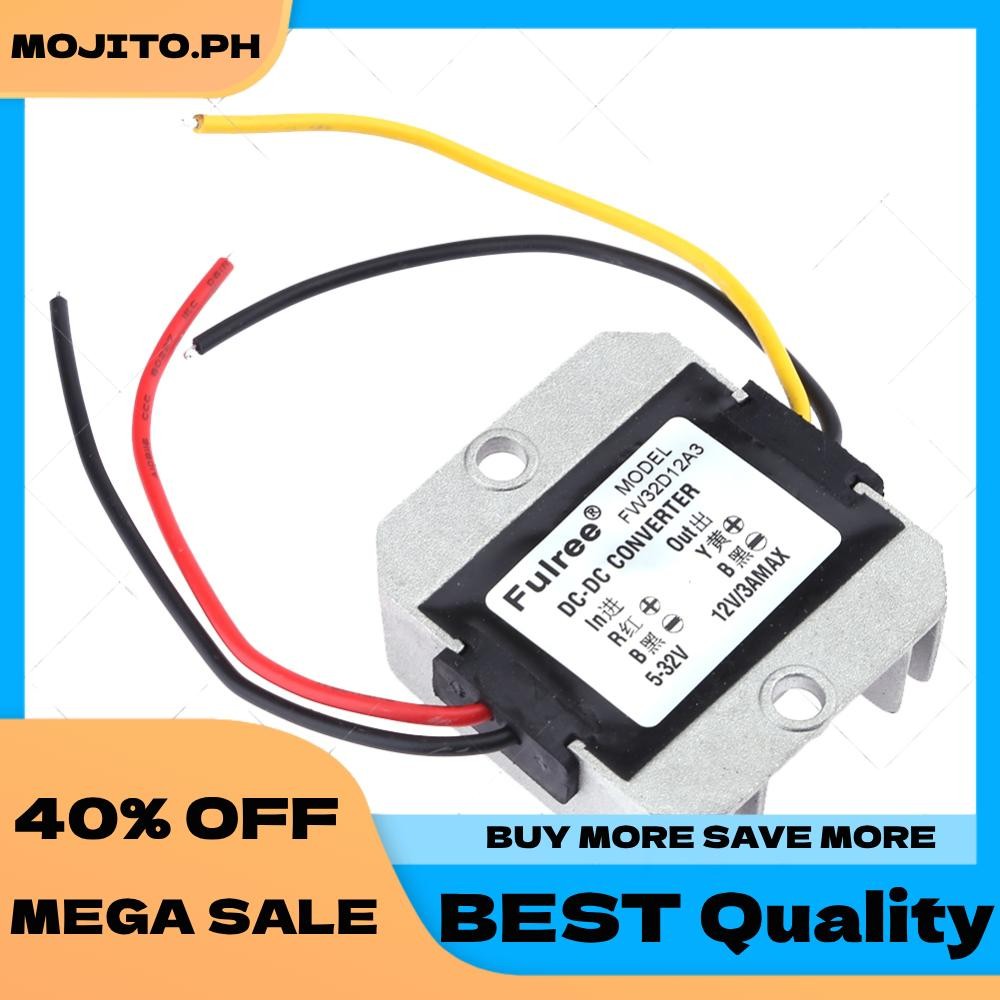 DC-DC 5-32V to 12V 3A Auto Voltage Stabilizer Converter for Car/Solar ...