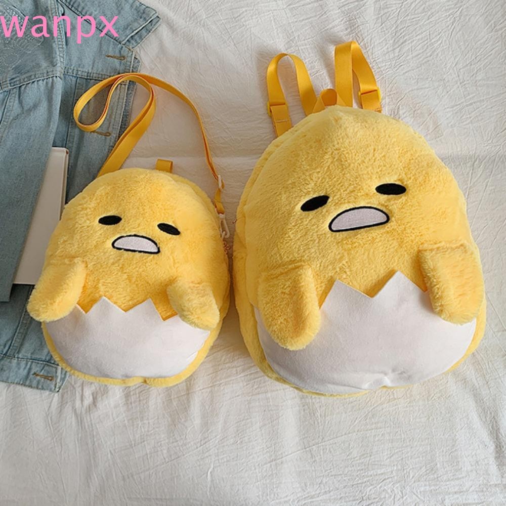 WANPX Gudetama Bag, Soft Cartoon Lazy Egg Backpack, Casual Cute Funny ...