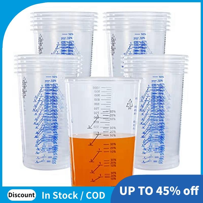 Best Sell 32 Oz (1000Ml) Disposable Flexible Clear Graduated Plastic ...