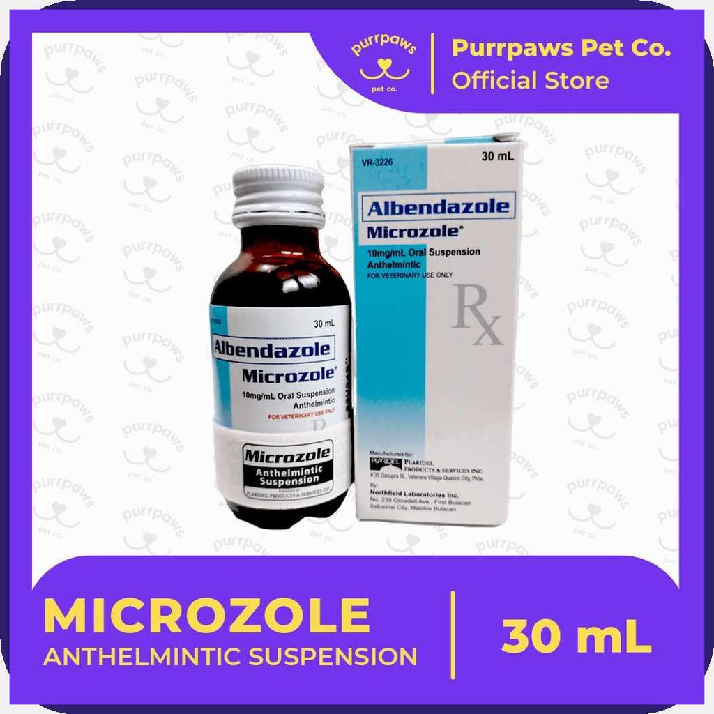 MICROZOLE^t(AlbendazoleL:Pet?Xq*Dewormer~pw+Oral Ci+Cp+xj+qZ+Suspension ...
