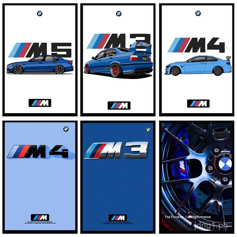 Bmw m Car Theme Decorative Painting4S Store Hanging Painting Racing ...
