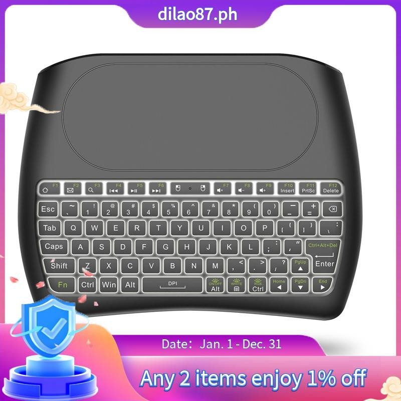 Backlight Bluetooth Keyboard D8 Super English 2.4G Wireless Mini ...