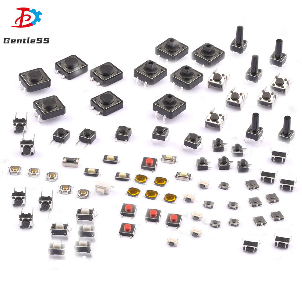 Tactile Push Button Switch 125Pcs SMD Micro Momentary Tact Switch ...