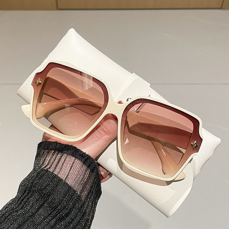 New Fashion Square Sunglasses European Style Trendy Hot Retro Big Face ...