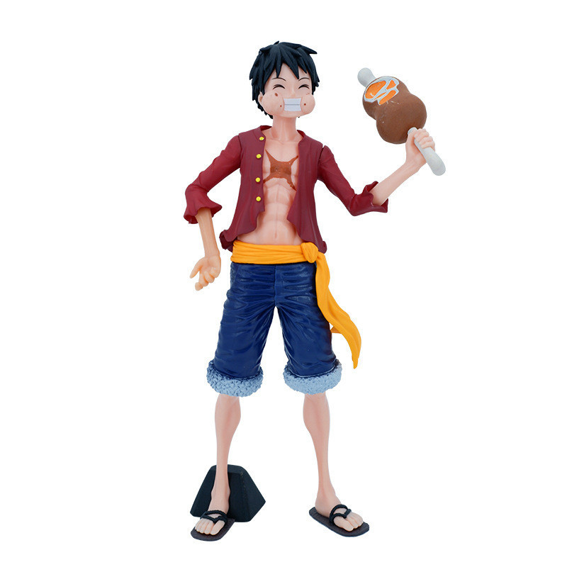 One Piece Chicken Legs Luffy Three Forms Star Eyes Meat-eating Face ...