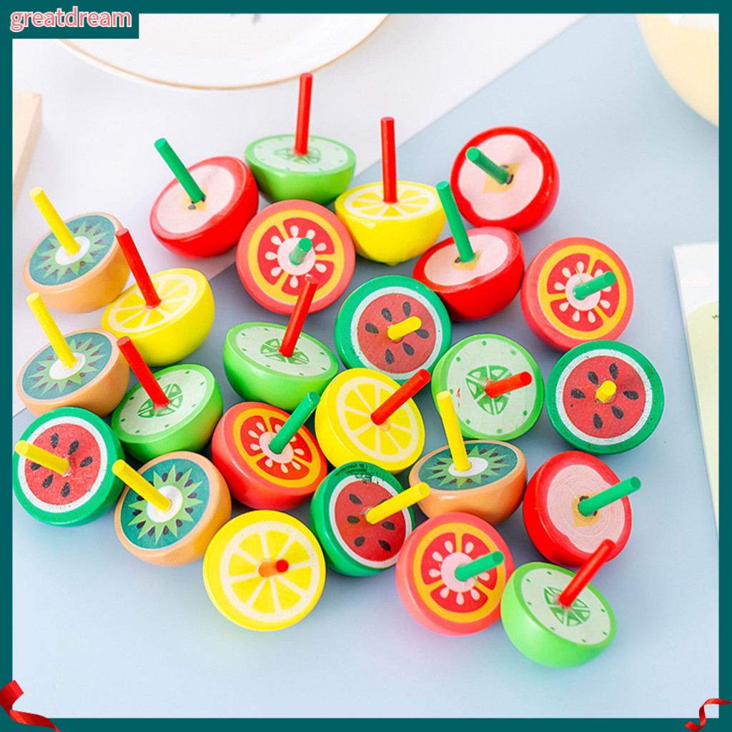 greatdream| Spinning Top Toy Pocket-sized Colorful Manual Rotating ...